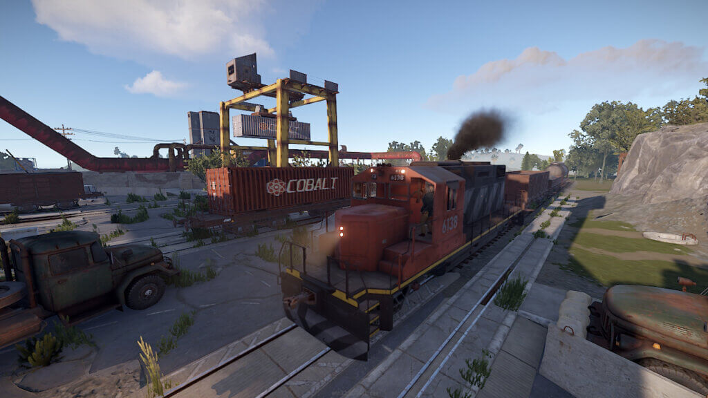 Rust - August update brings unloading event for trainyard monument ...